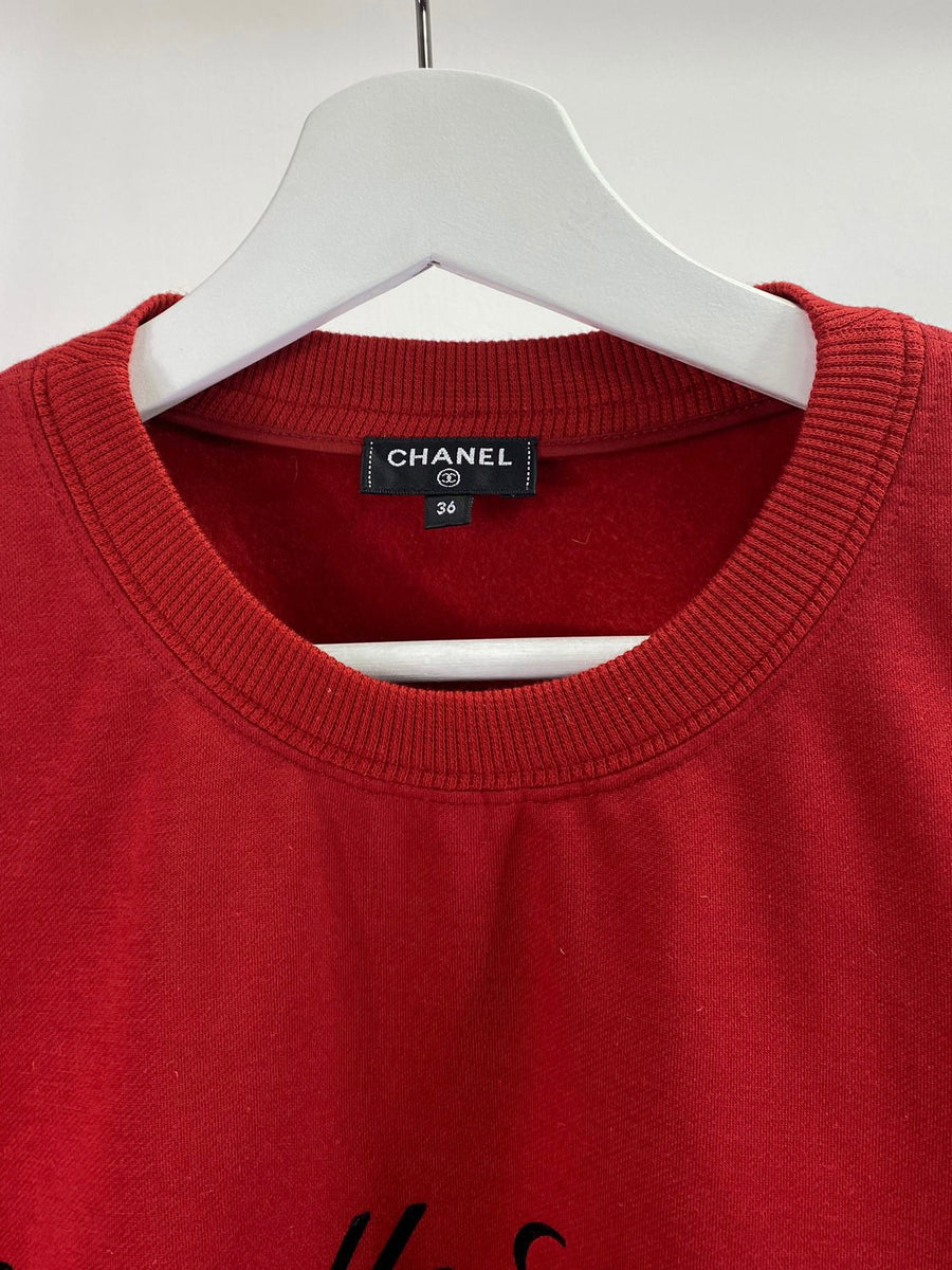 Chanel Red Crewneck Sweatshirt – Bella Ling