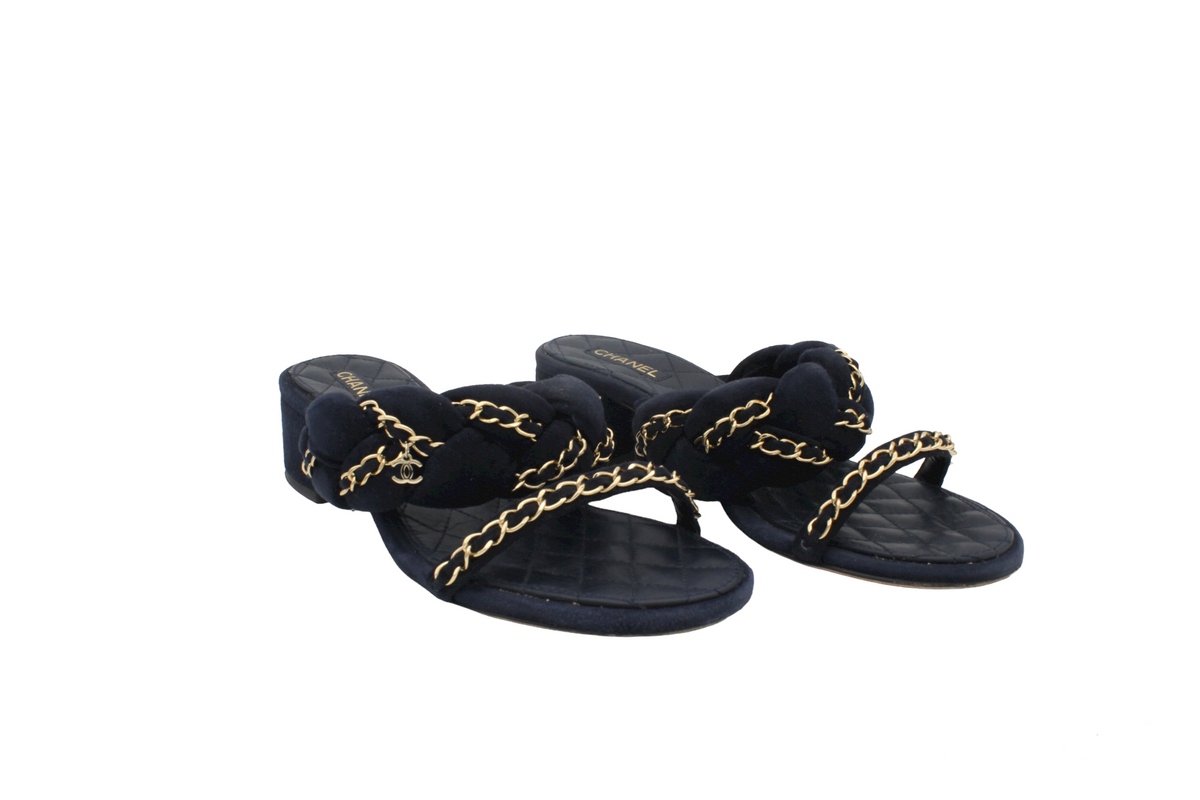 Chanel Chain Link Sandals – Bella Ling